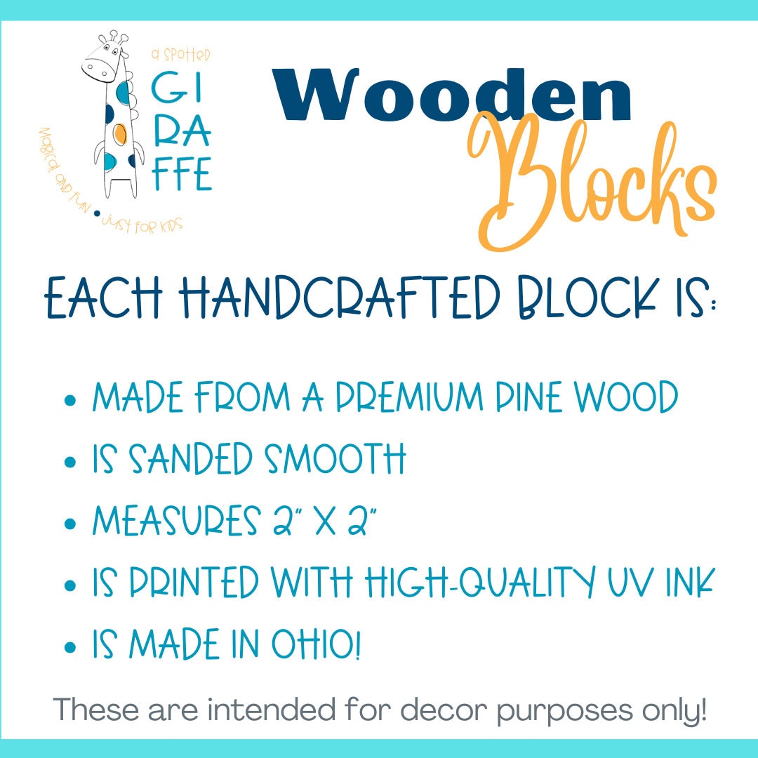 Boho Baby Gift Wooden Blocks, Personalized Baby Gift, Baby Shower Gift ...