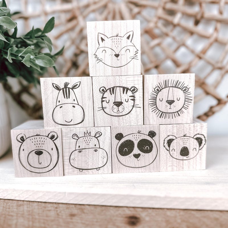 Zebra Wood Blocks - Etsy