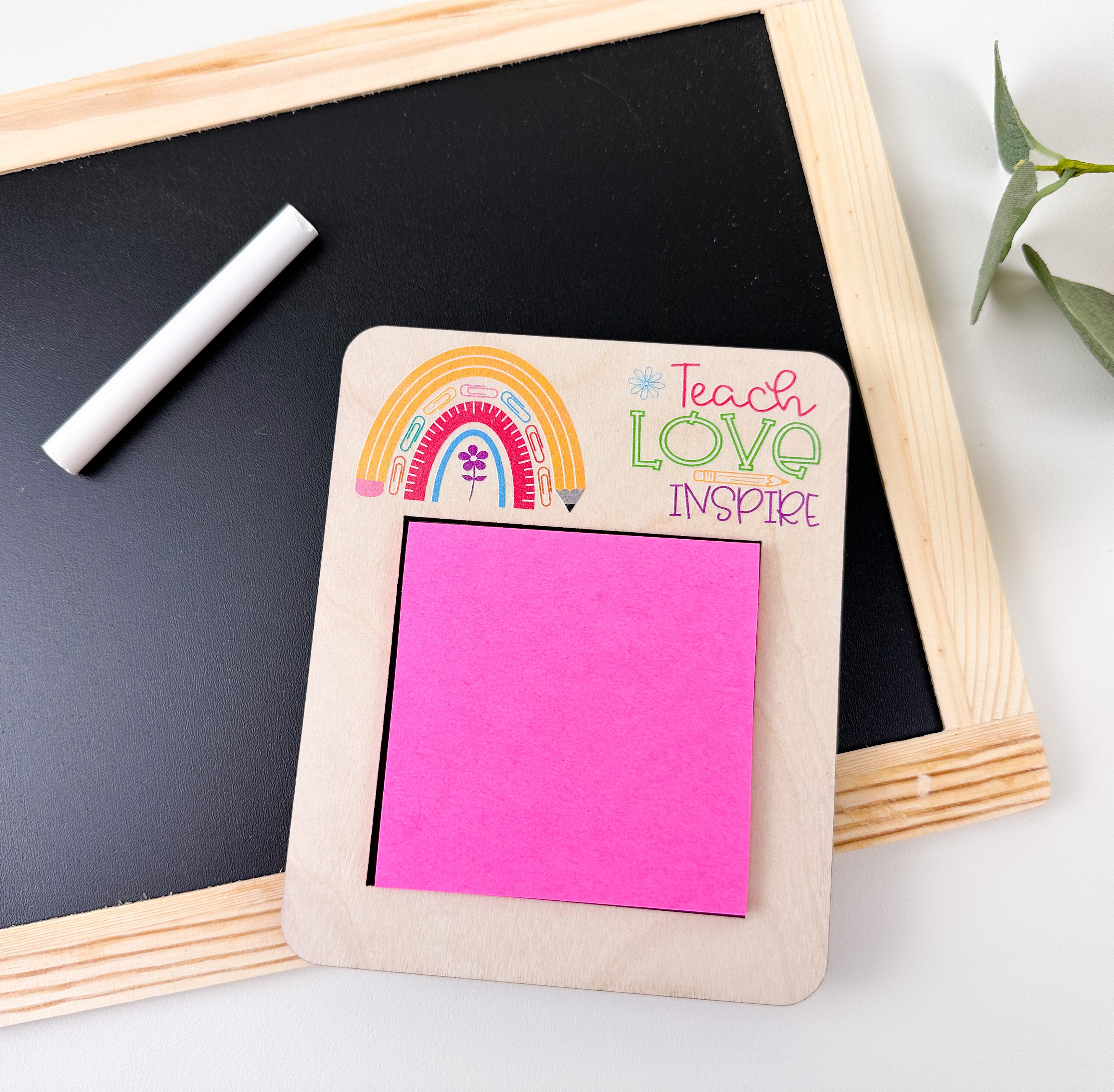 Teacher Appreciation Gift Post It Note Holder Sticky Pad - Etsy