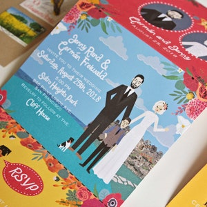 SAMPLE, Tri-fold Wedding Invitation, Folded Wedding Invitations ...