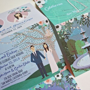 SAMPLE, Tri-fold Wedding Invitation, Folded Wedding Invitations ...
