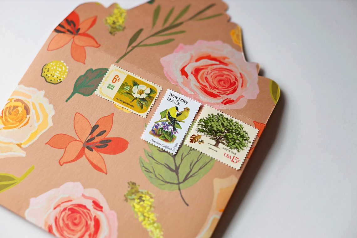 Vintage Stamps Curated Vintage Stamp Set Unused Vintage - Etsy