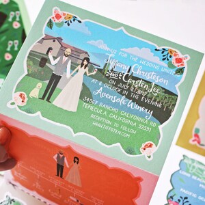 SAMPLE, Tri-fold Wedding Invitation, Folded Wedding Invitations ...