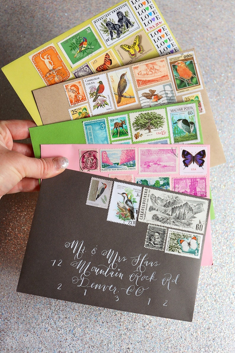 Vintage Stamps Curated Vintage Stamp Set Unused Vintage - Etsy