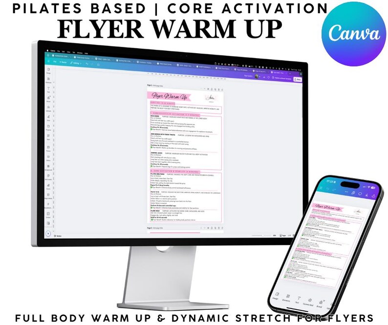Ready to Use | Flyer Warm-up Template for Cheer Coaches | Editable ...