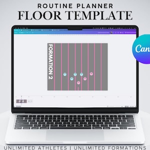 Cheer Formation Template for Coaches | Canva Editable Routine Planner ...