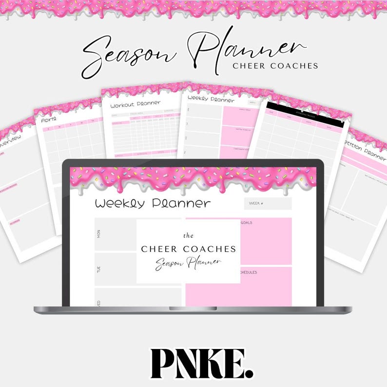 Cheer Coach Season Planner | Undated, Editable (PDF + Canva) - Etsy
