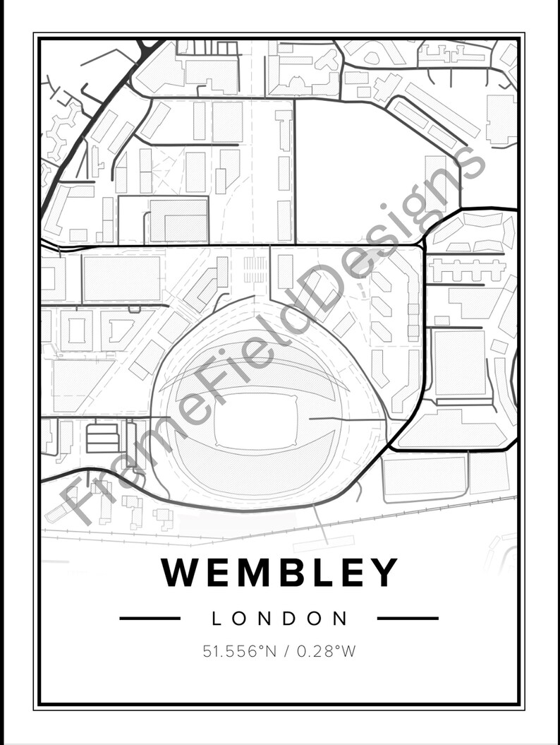 Soccer | Football | Wembley | Portrait | Stadium Map | Stadium ...
