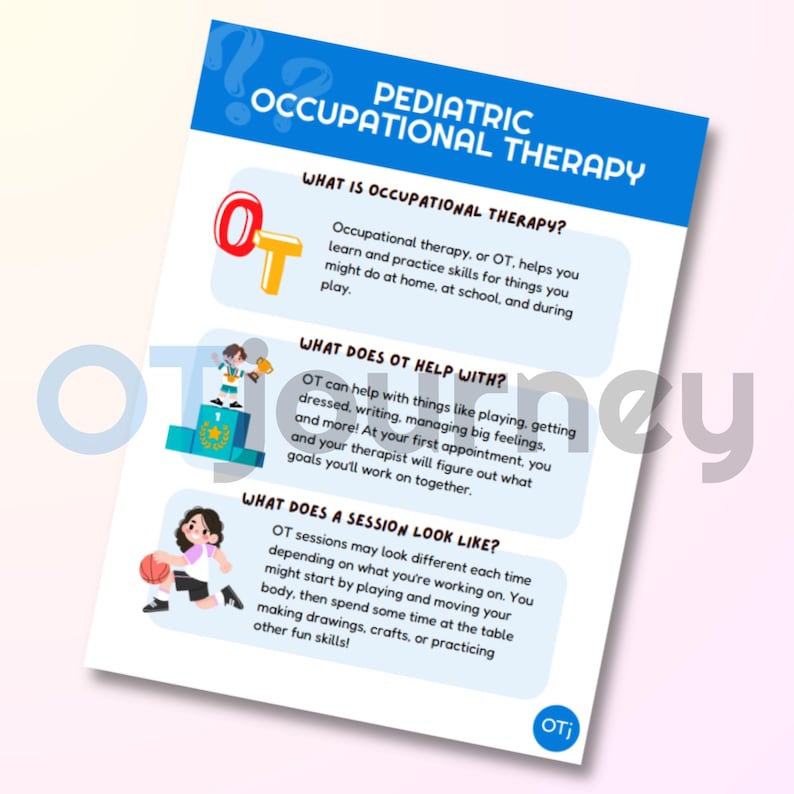 What is Pediatric Occupational Therapy Printable - Etsy