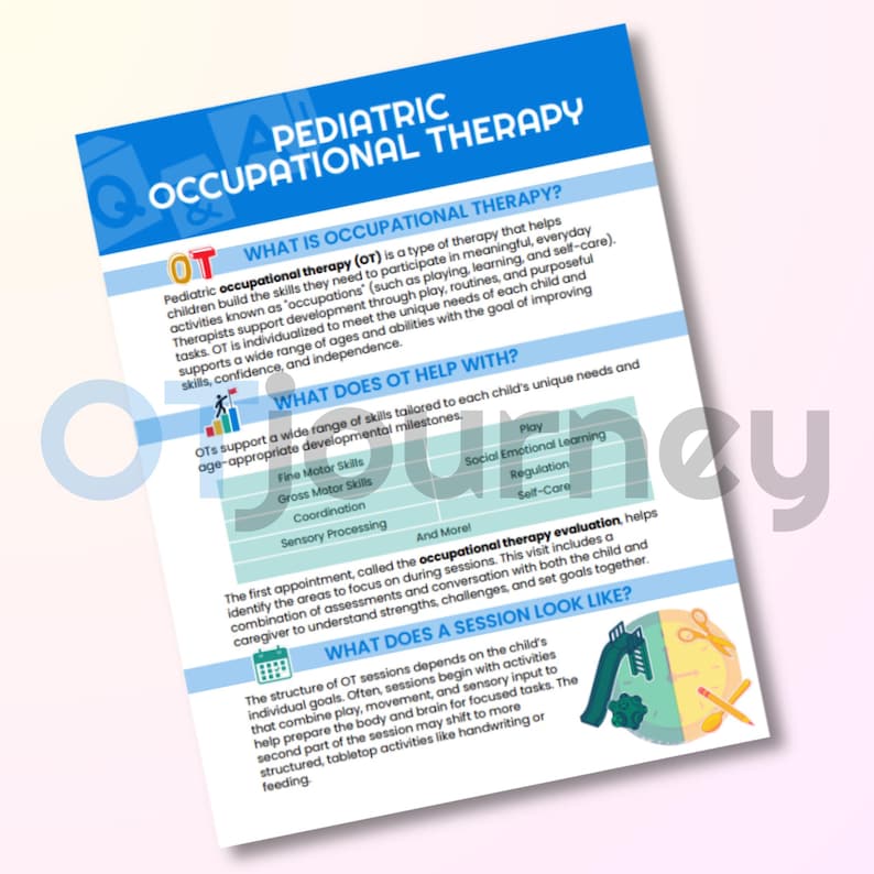 What is Pediatric Occupational Therapy Printable - Etsy