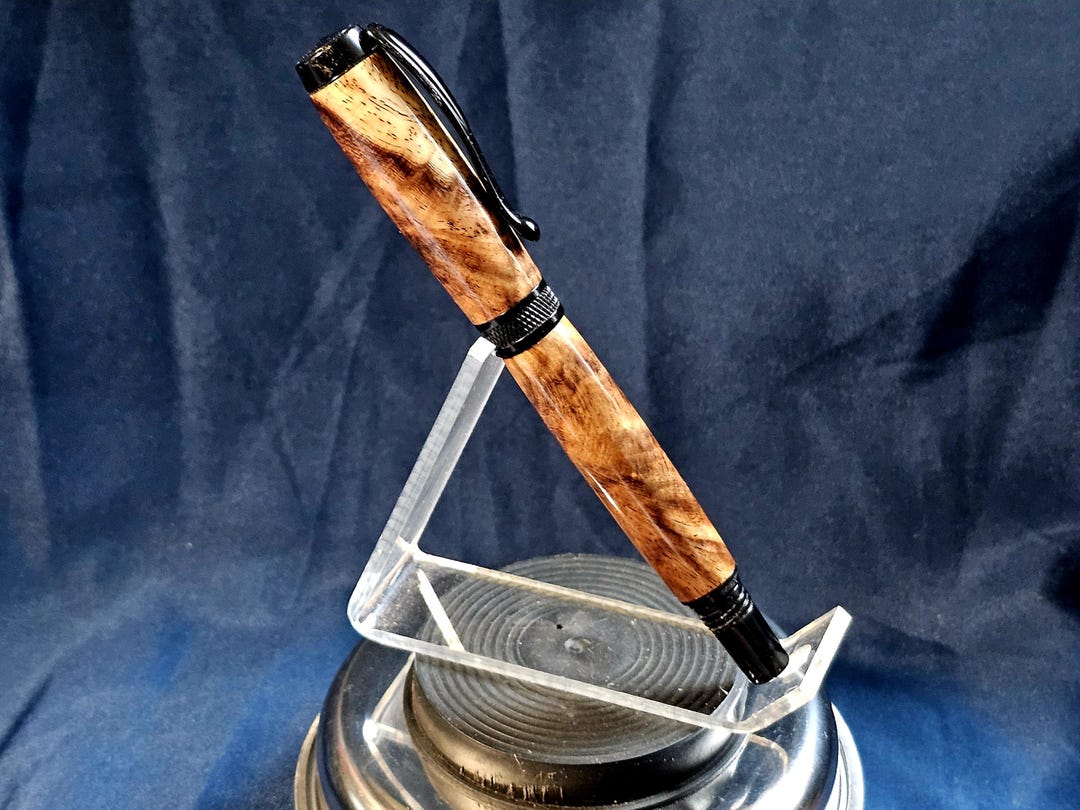 Hand Turned Wood Rollerball and Fountain Pen Convertible Pen Made From ...