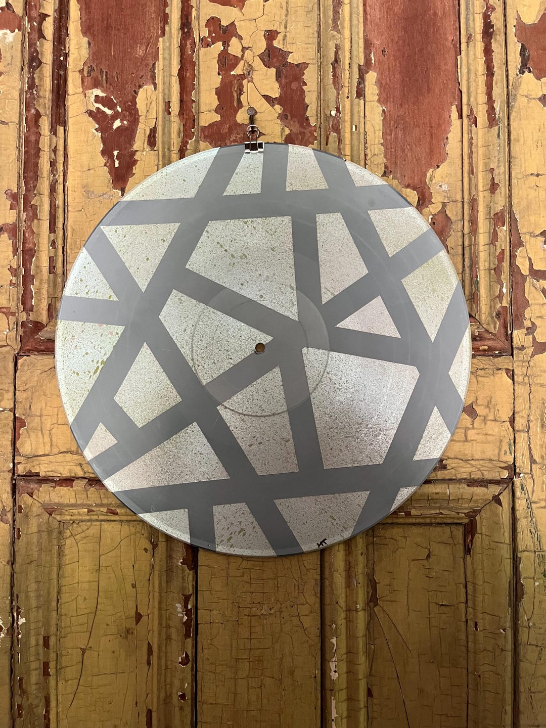 Freestyle Graphics Stencil Graffiti Painting on 12" Vinyl Record- Blues ...