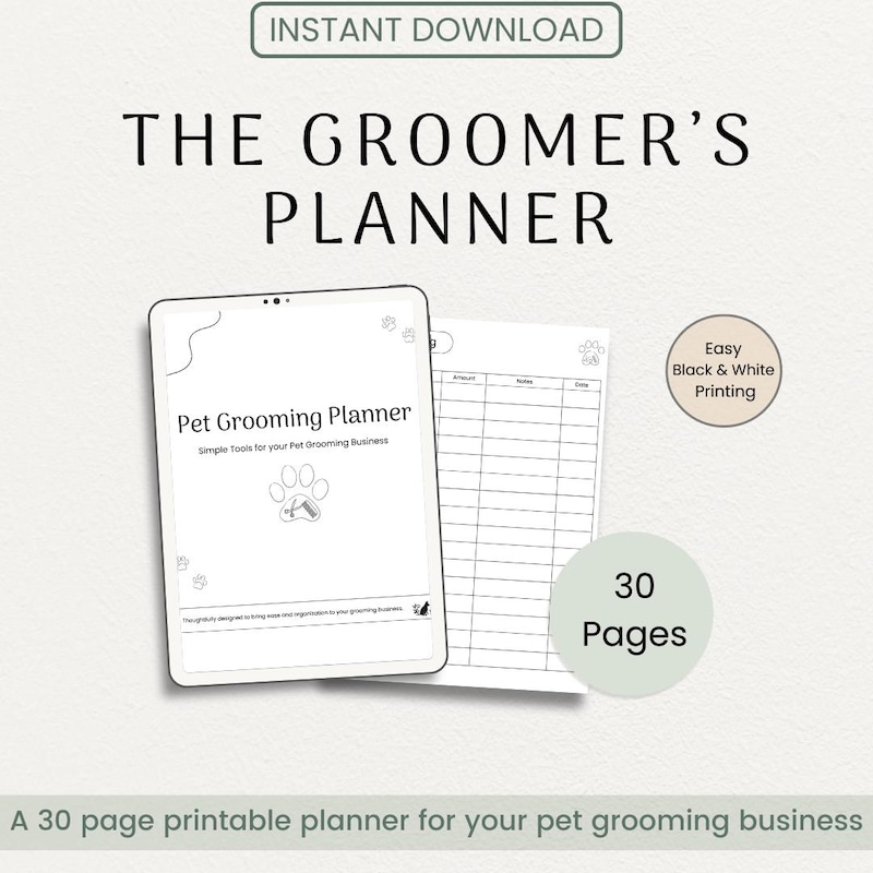 Printable Forms Dog Groomer - Etsy
