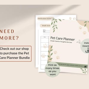 Pet Medication Schedule and Tracker Printable | Medicine Log for Dogs ...
