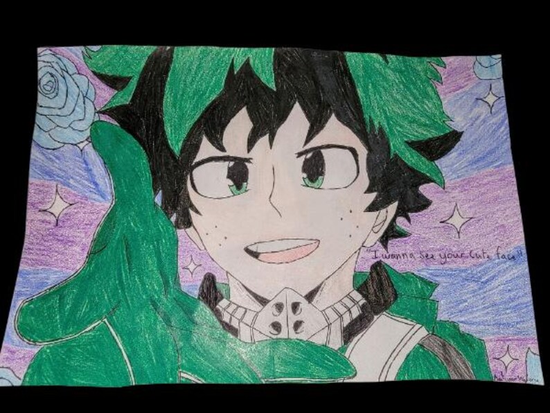 Buy Smile for All – Deku Fan Art Print | My Hero Academia Wall Art ...