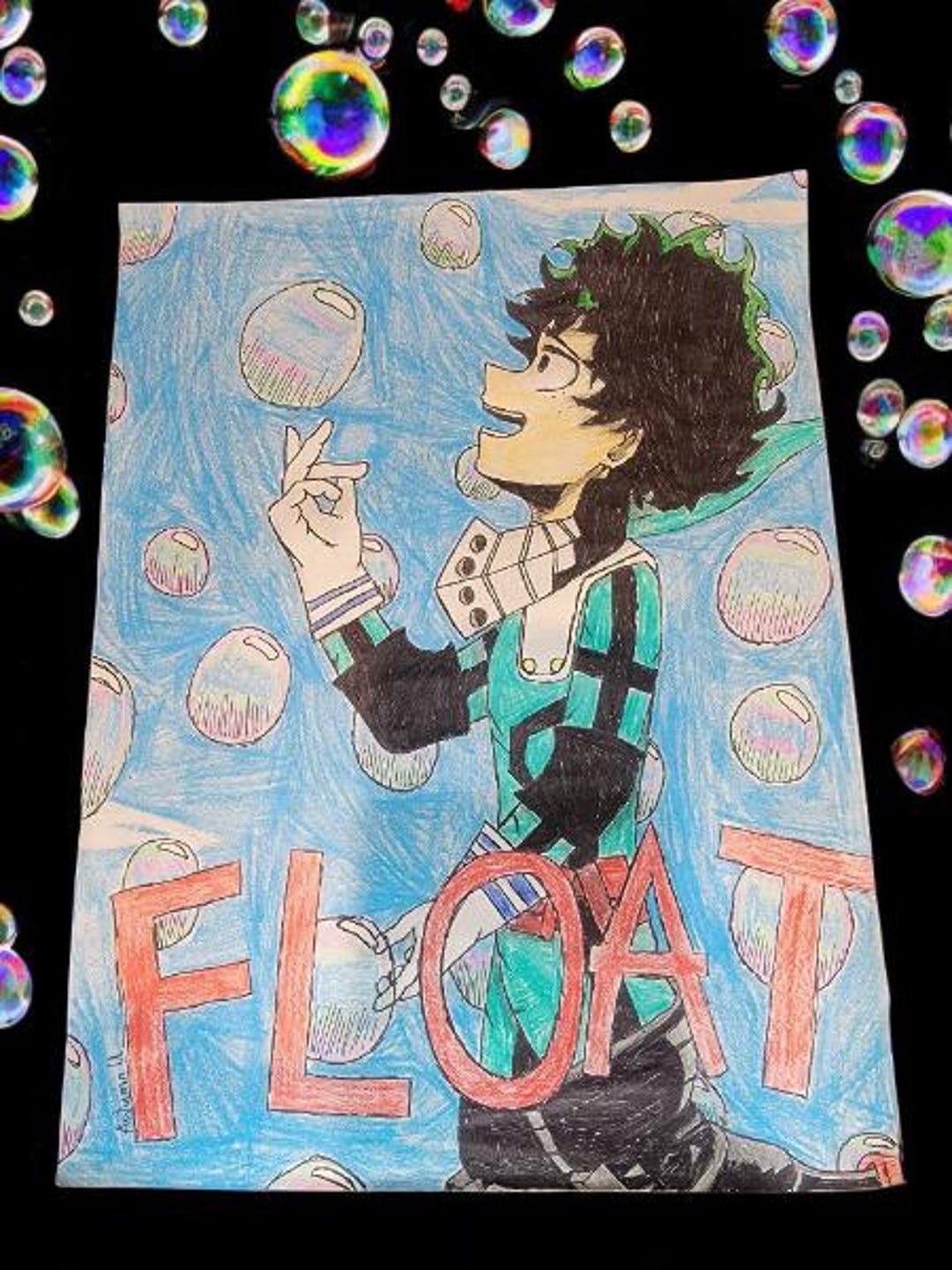 Float – Izuku Midoriya Fan Art | My Hero Academia Inspired Artwork ...