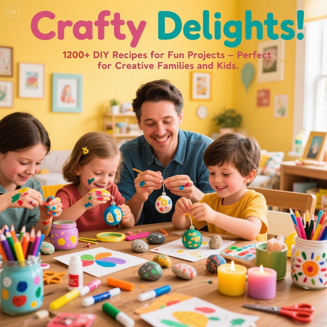 Crafty Delights: 1200+ DIY Recipes for Fun Projects – Perfect for ...
