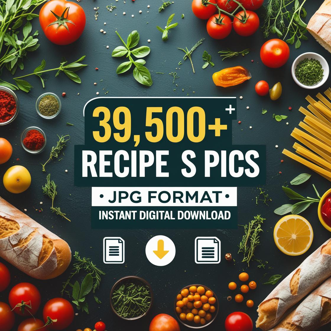 39500+ Recipe Pics Mega Bundle | Food, Desserts, Drinks, Meals | JPG ...