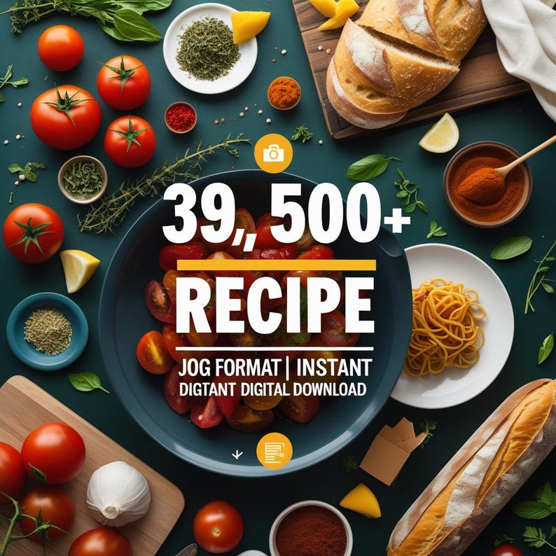 39500+ Recipe Pics Mega Bundle | Food, Desserts, Drinks, Meals | JPG ...