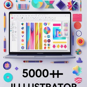 5000+ Adobe Illustrator Assets Bundle | Vector Icons, Patterns, Shapes ...