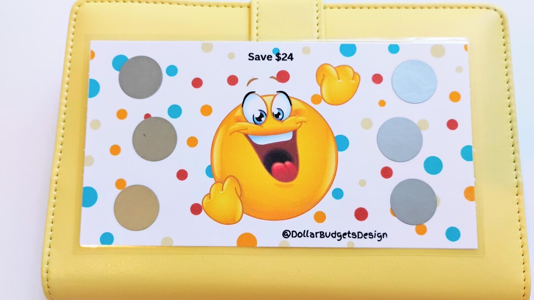 Smiley Face Scratch off Savings Challenge - Etsy