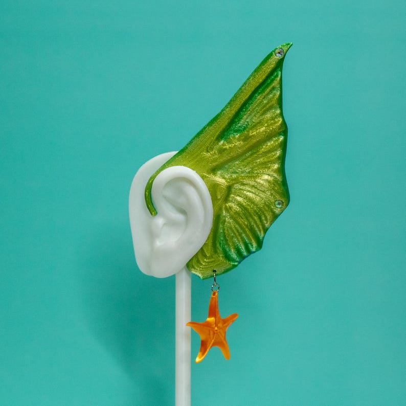 Sea Sprite Mermaid Ear Cuffs (set of 2) – Statement Fin With Starfish ...