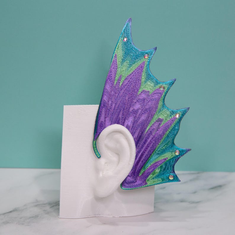 Mermaid Ear Cuffs: 3D Printed Fin Jewelry - No Piercing (set of Two) - Etsy