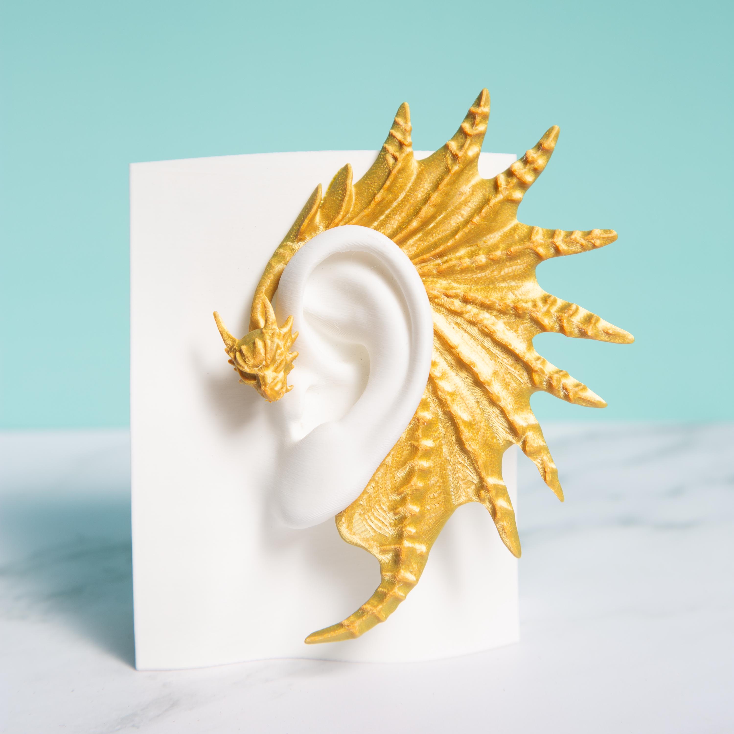 Dragon Ear Cuffs (set of 2): Fantasy Cosplay Jewelry, No Piercing - Etsy