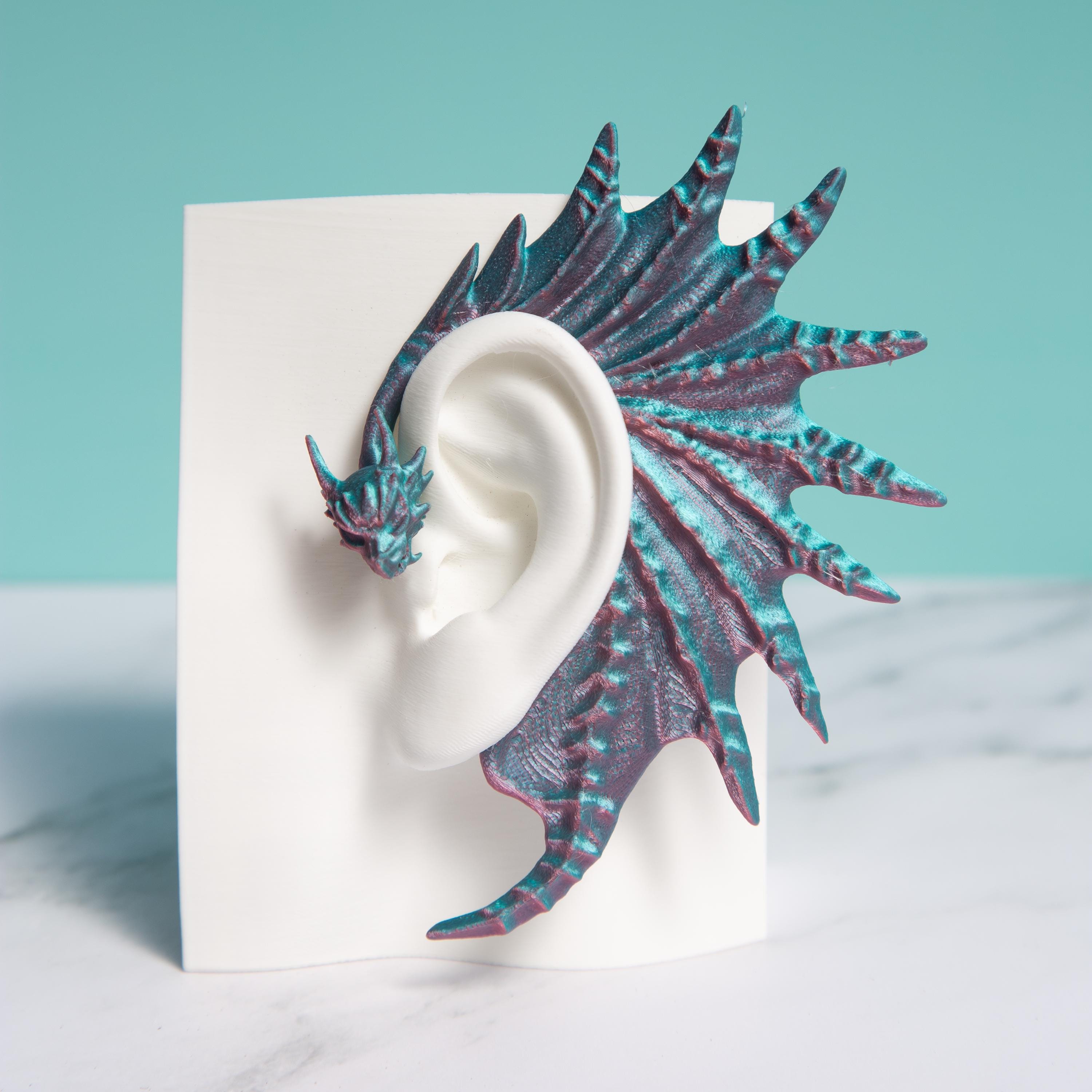Dragon Ear Cuffs (set of 2): Fantasy Cosplay Jewelry, No Piercing - Etsy