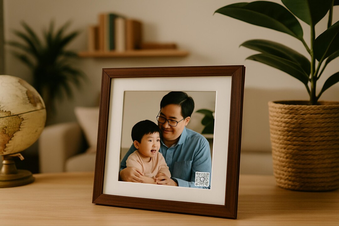 Fathers Day Photo Frame | Voice Message Photo Frame | Personalized ...