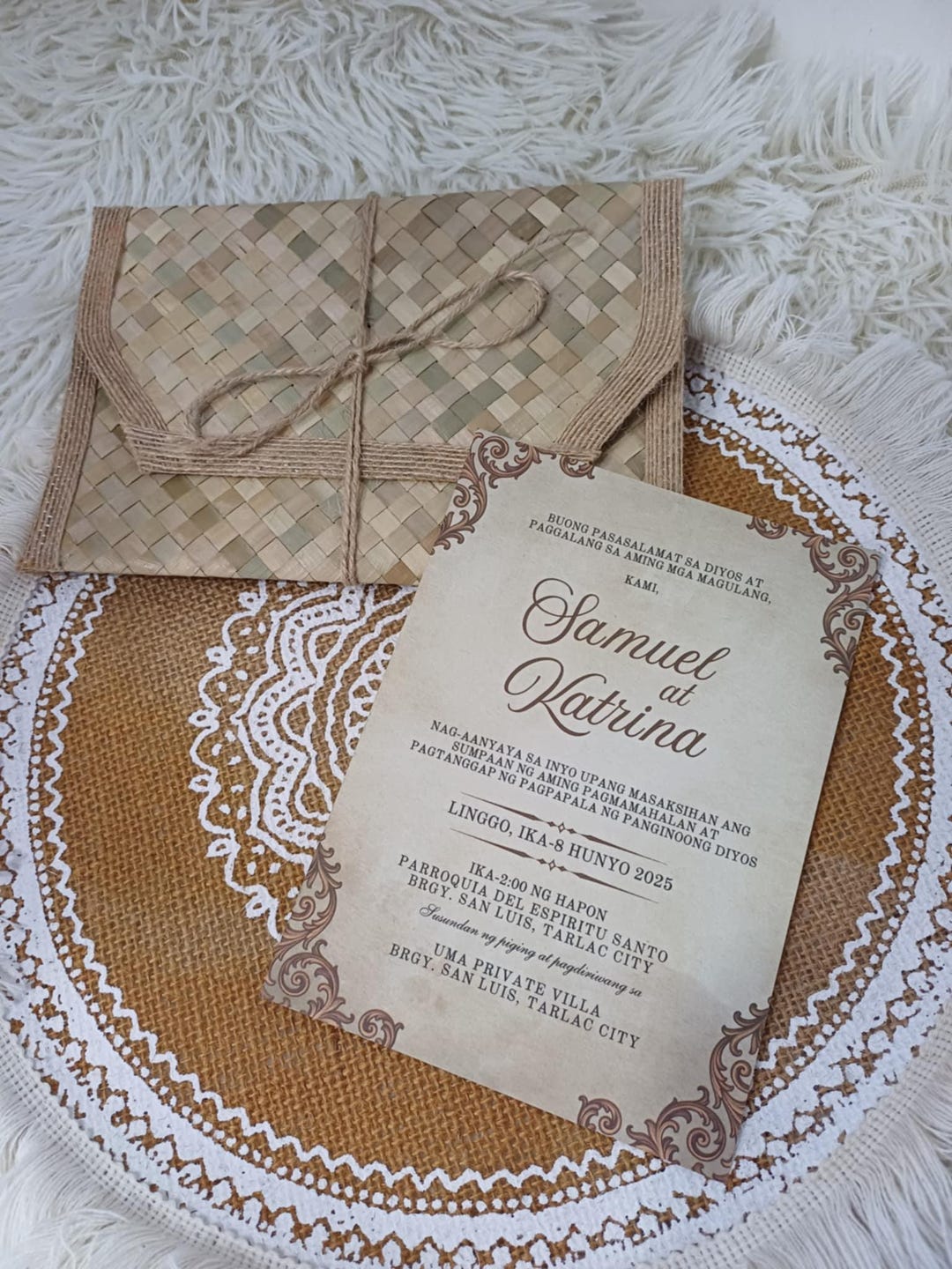 DIY Filipiniana Tagalog Wedding Invitation Template, DIY Filipino ...