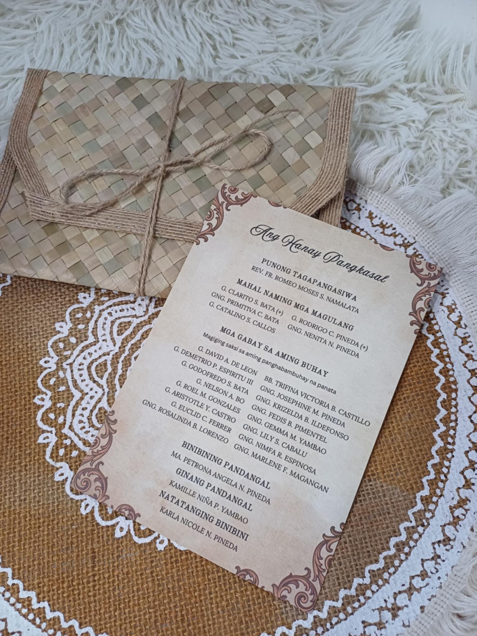 DIY Filipiniana Tagalog Wedding Invitation Template, DIY Filipino ...