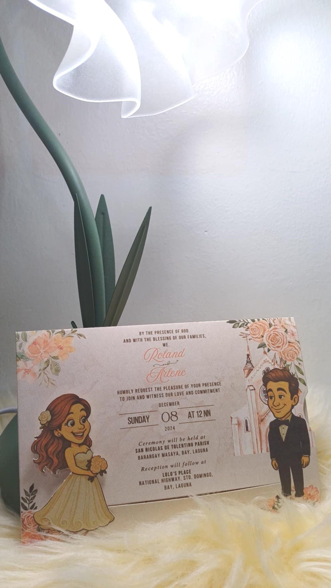 DIY Sliding Wedding Invitation Groom Pulling Bride With You Tube ...