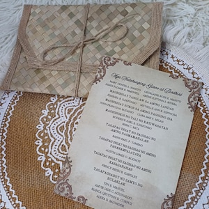 DIY Filipiniana Tagalog Wedding Invitation Template, DIY Filipino ...