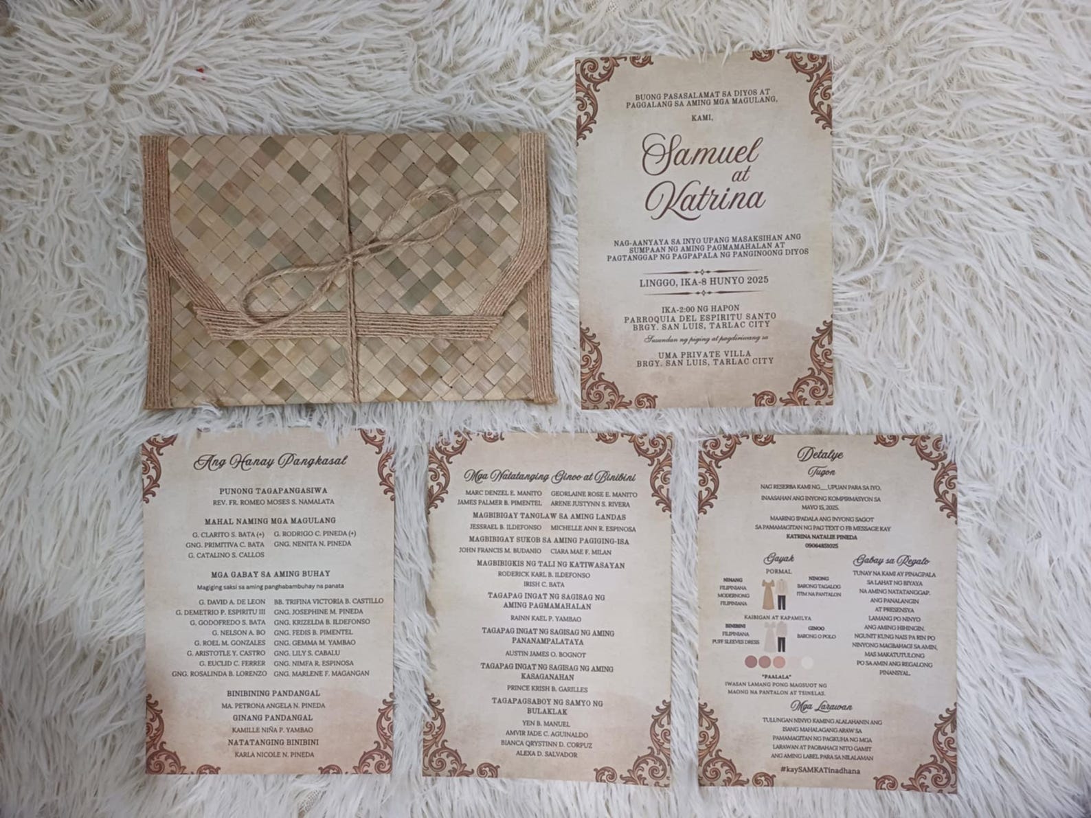DIY Filipiniana Tagalog Wedding Invitation Template, DIY Filipino ...