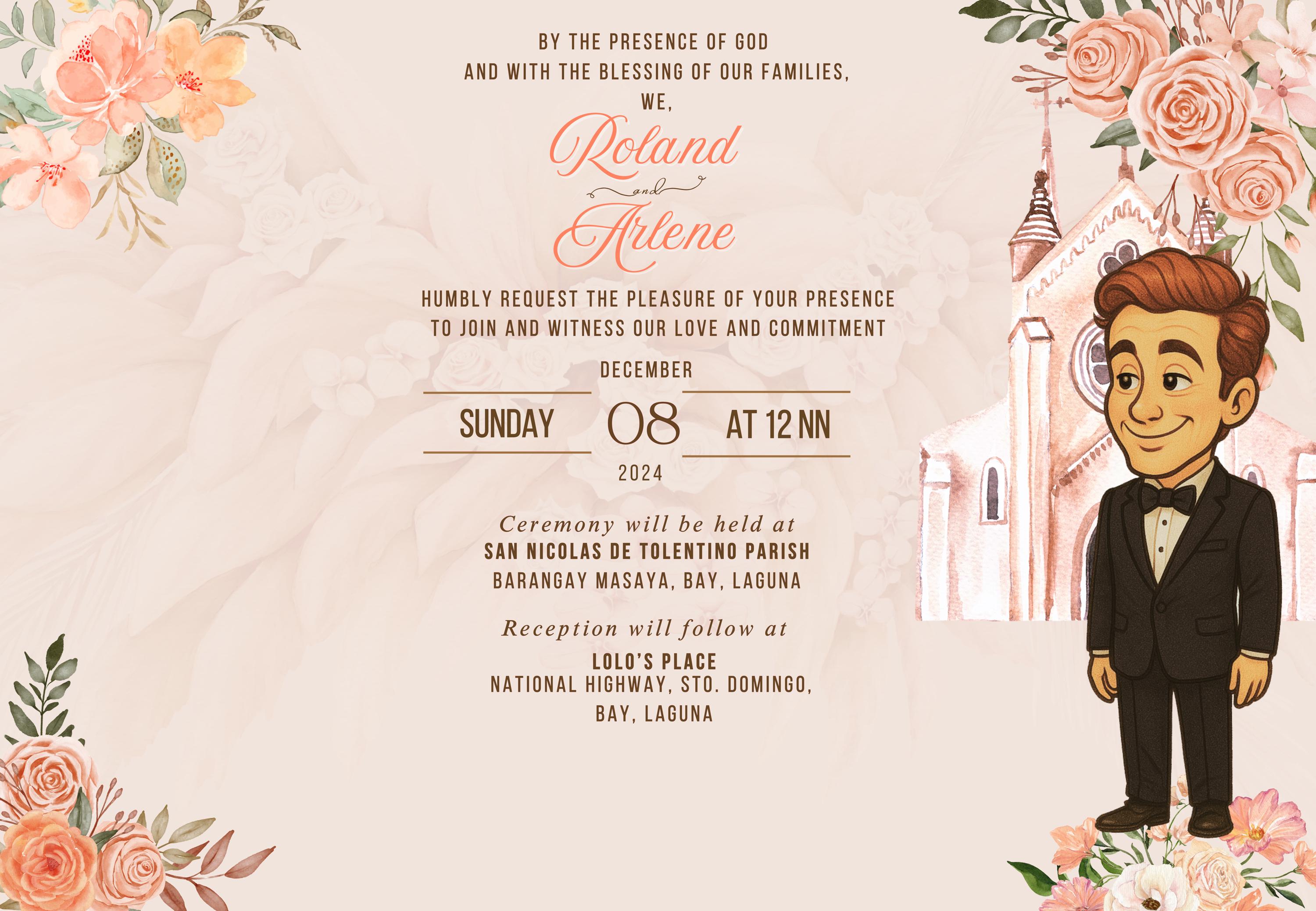 DIY Sliding Wedding Invitation Groom Pulling Bride With You Tube ...