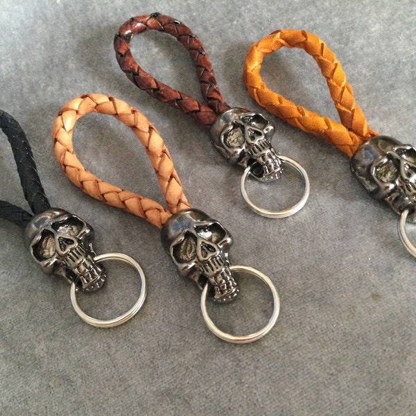 Skull Key Chain - Etsy