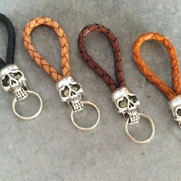 Skull Key Chain - Etsy