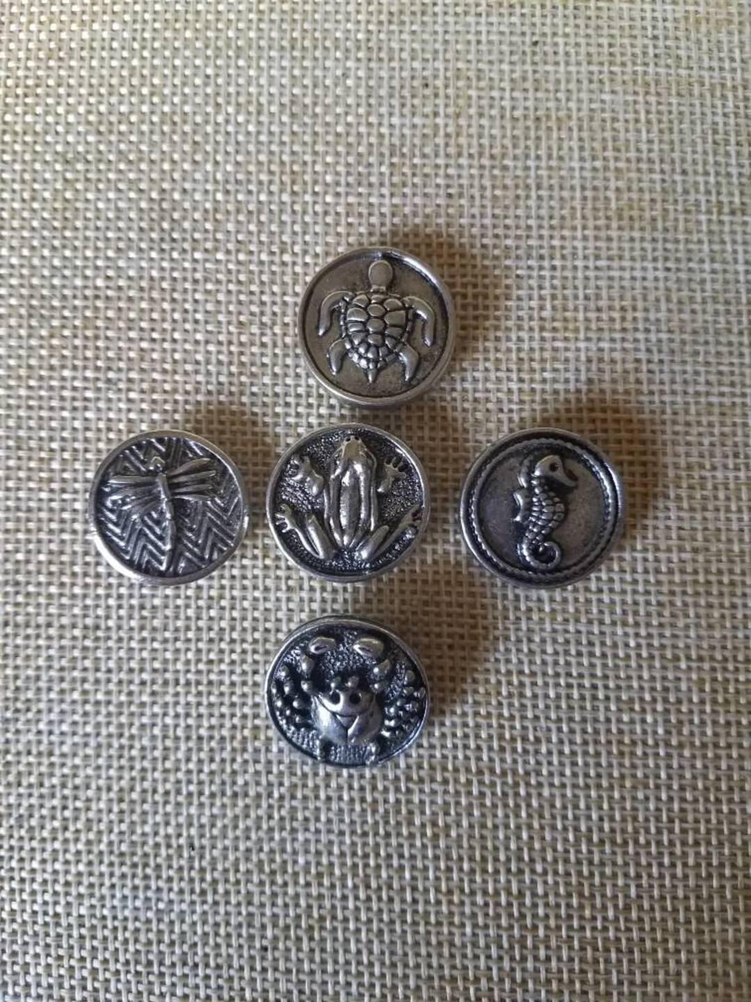 18mm Round Metal Snap, Frog Snap, Turtle Snap, Crab Snap, Dragonfly ...