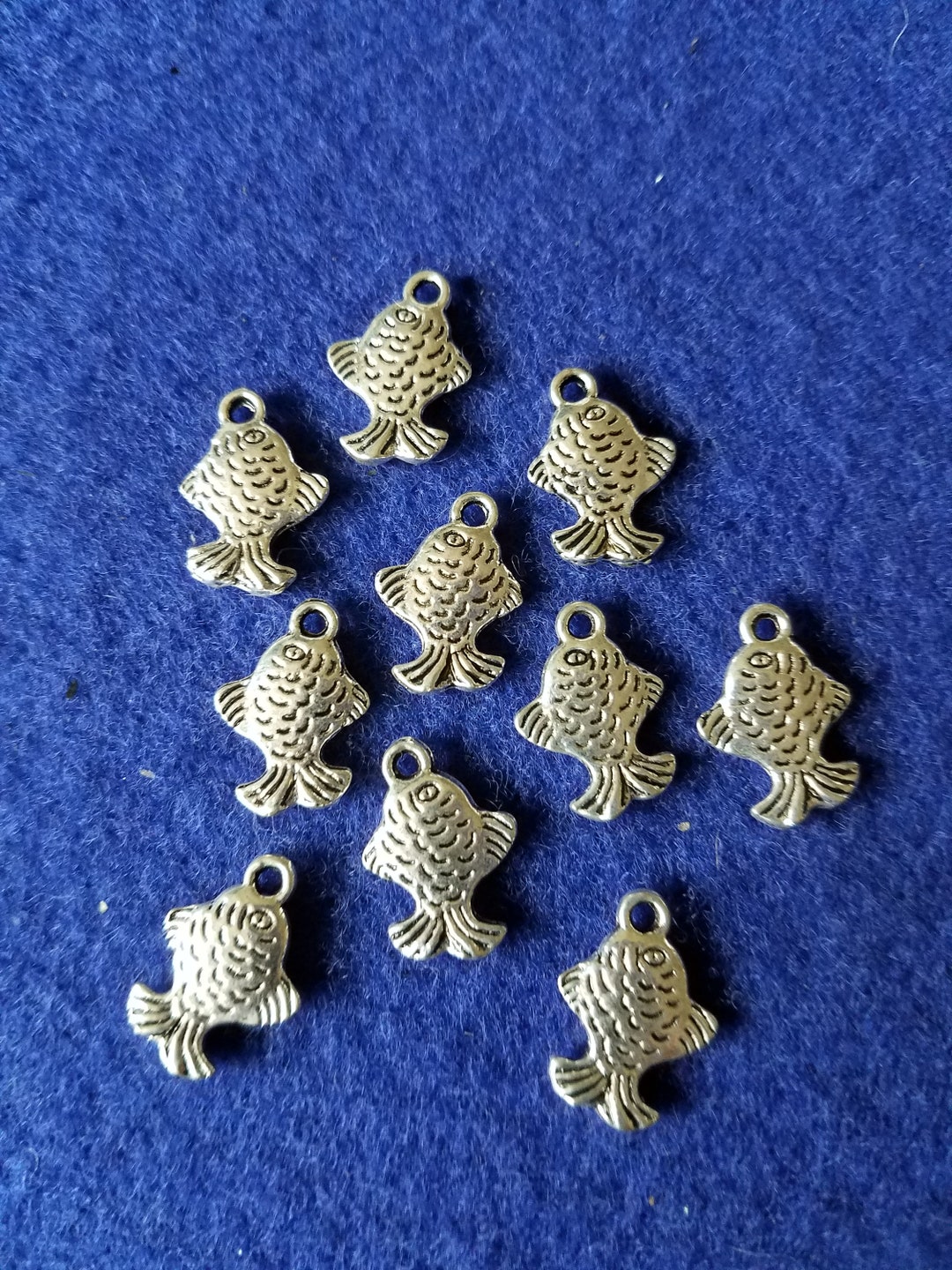 10 or 20 Pk 3D Fish Charm Pendants, Ocean Animal, Sea Creature ...