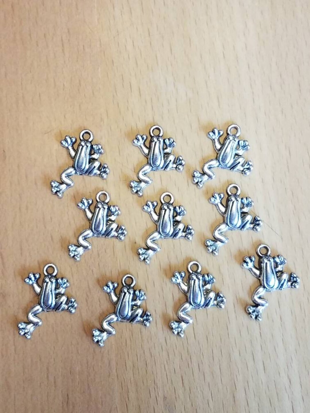 10 or 20 Pk Frog Charm Pendants, Tree Frog, Amphibian, Bullfrog, Silver ...