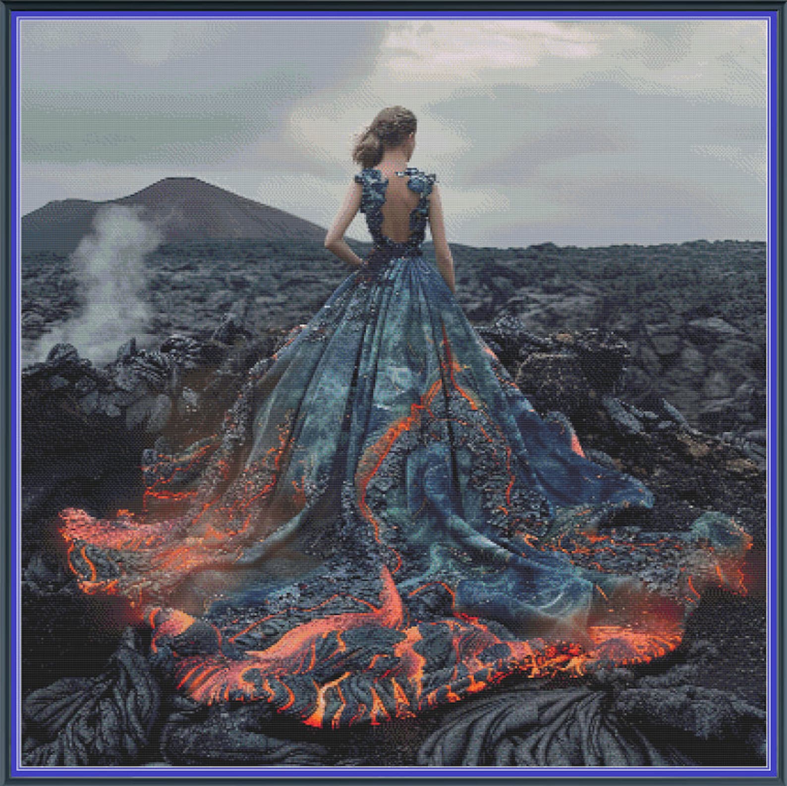 Priestess of the Mountain, Lava Field Large Pattern Keeper Compatible ...