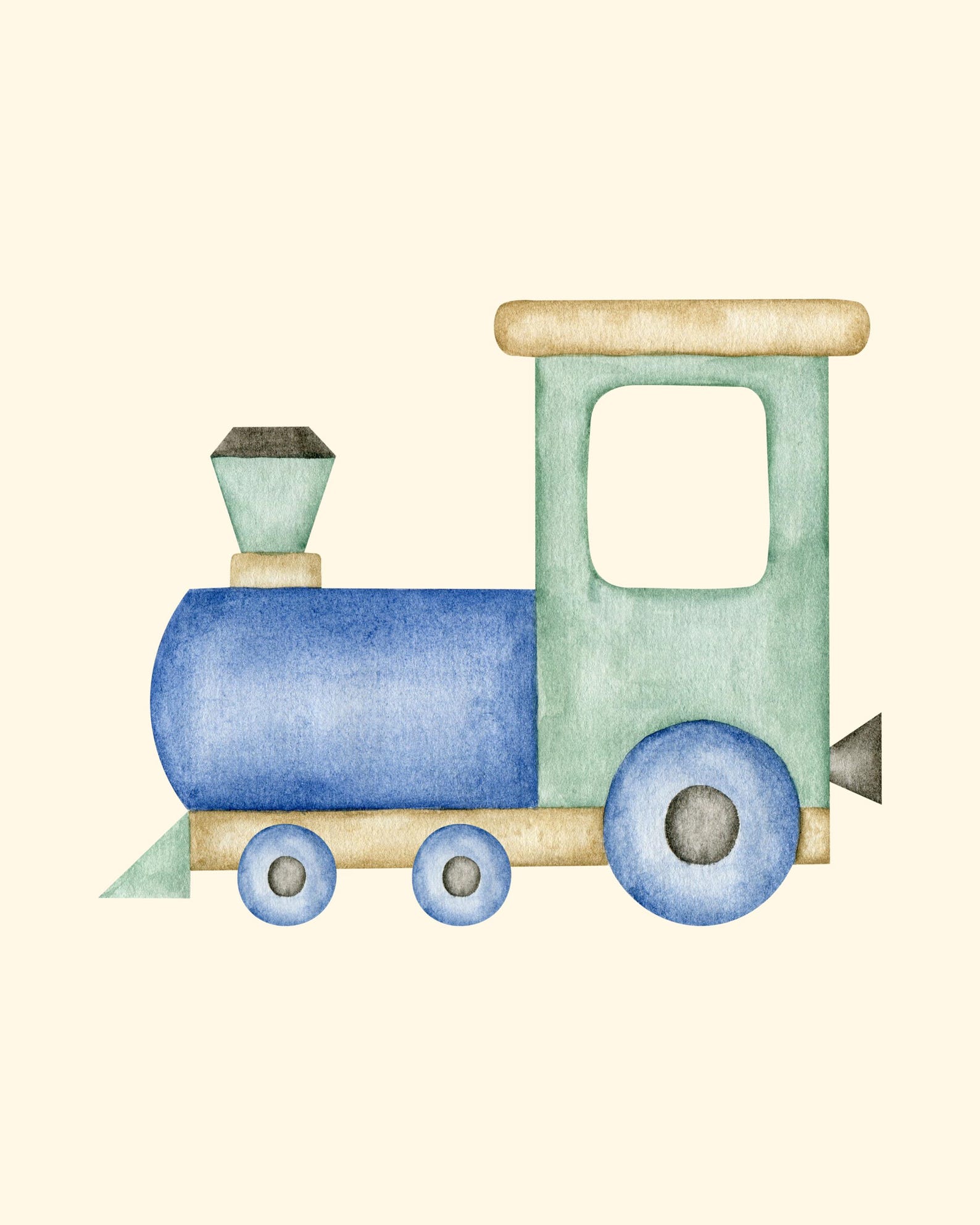 Train Nursery 3 Part Print - Etsy