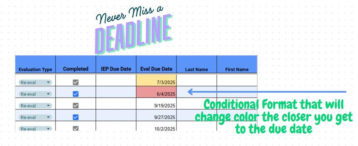 School Psychologist's Ultimate Evaluation Caseload Tracker - Etsy