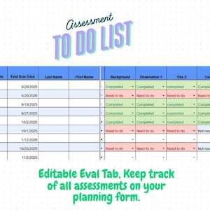 School Psychologist's Ultimate Evaluation Caseload Tracker - Etsy