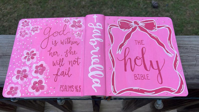 Custom Hand-painted Bibles - Etsy