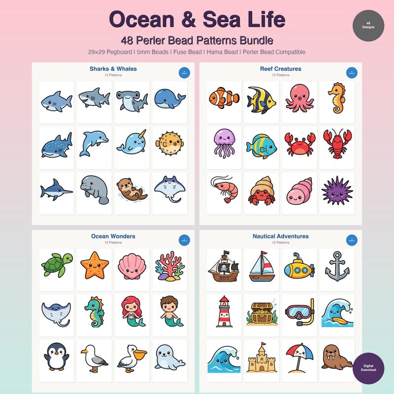 Ocean Themed Beaded Jewelry - Etsy