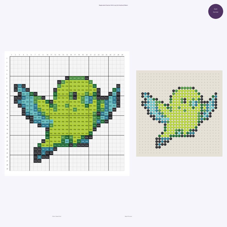 Tropical Birds Perler Bead Patterns Bundle, 48 Designs (PDF Digital ...