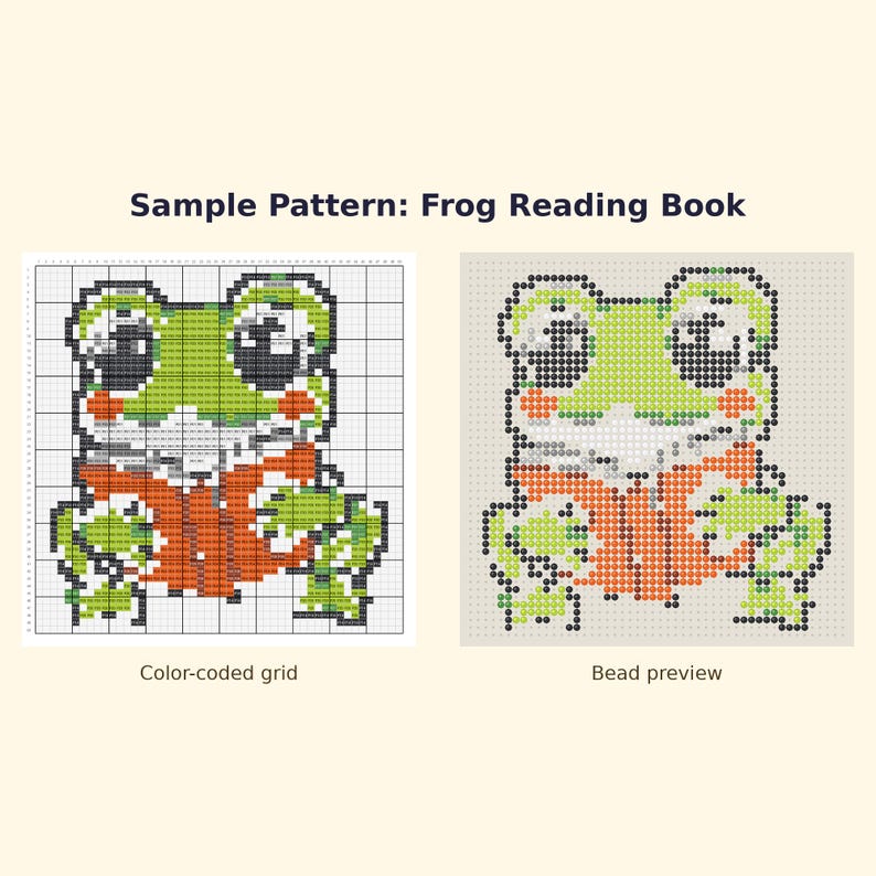 Frog Pals Perler Bead Patterns Bundle | 24 Kawaii Designs (PDF Download ...