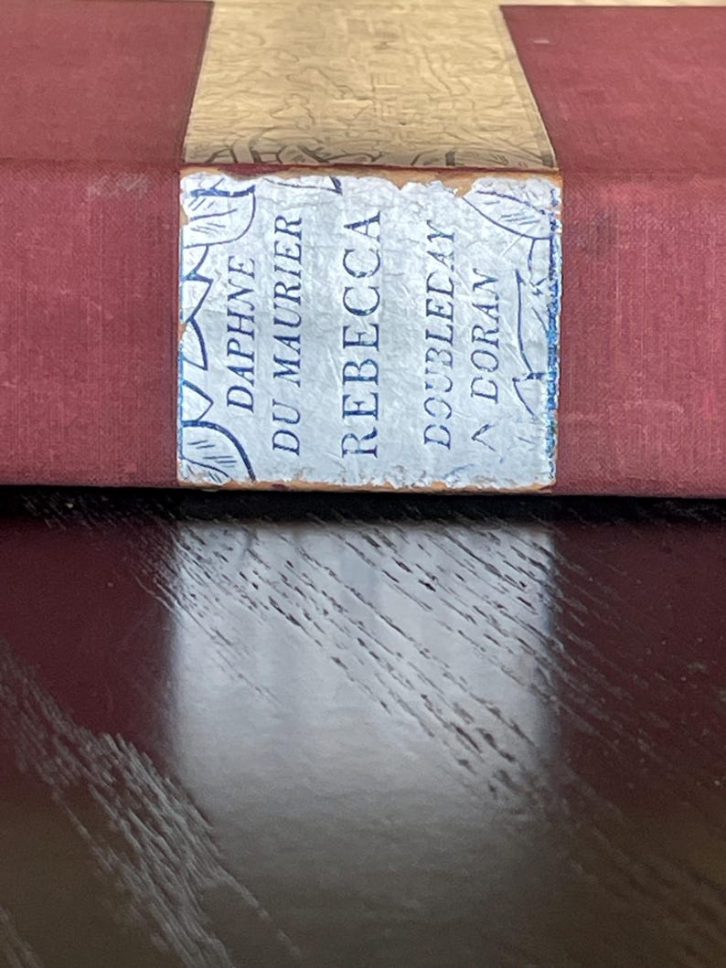 Rare 1938 First Edition Early Printing "rebecca" by Daphne Du Maurier ...